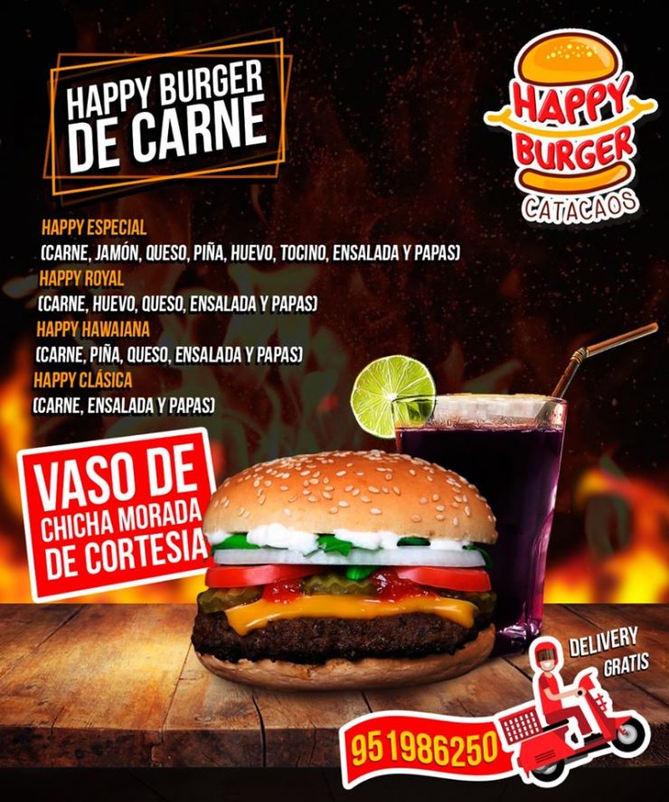 Happy Burguer y Parrillas: comida para que la gente se sienta feliz ...