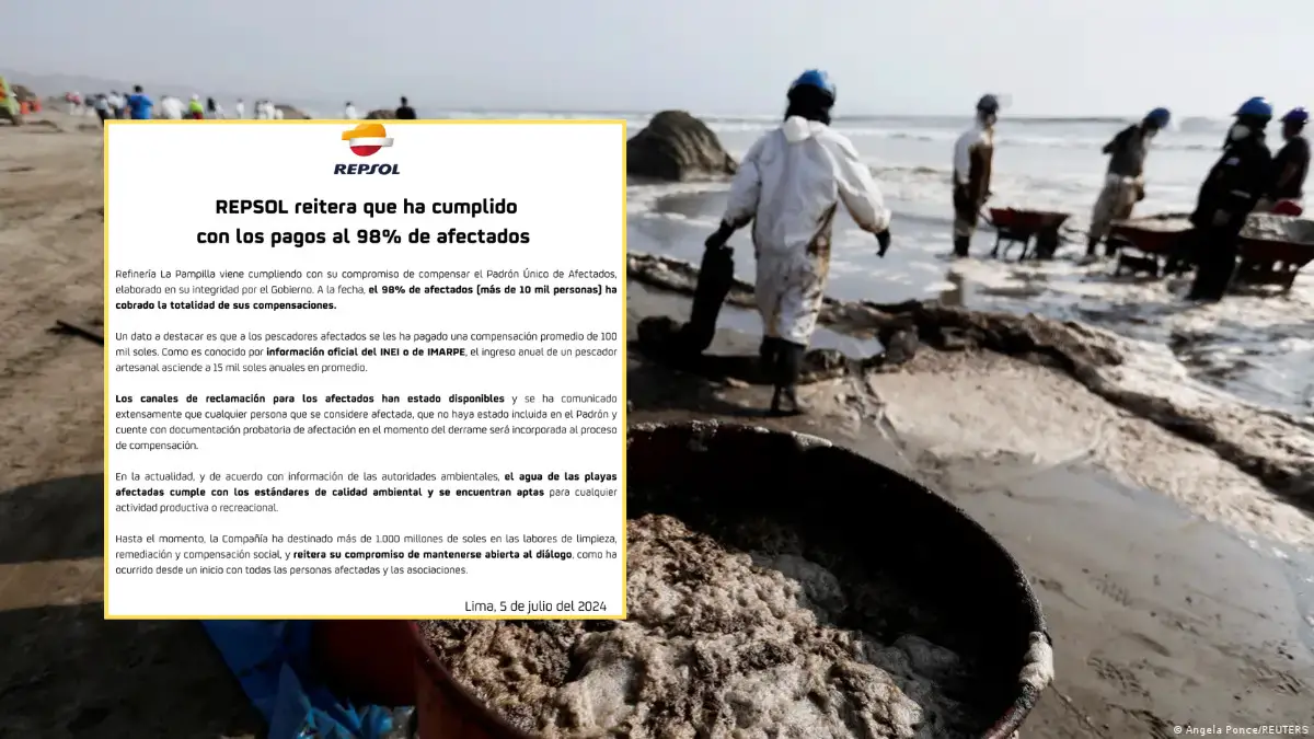 Derrame de petróleo en Ventanilla: El 98% de afectados fueron ... Derrame de petróleo en Ventanilla: El 98% de afectados fueron ...