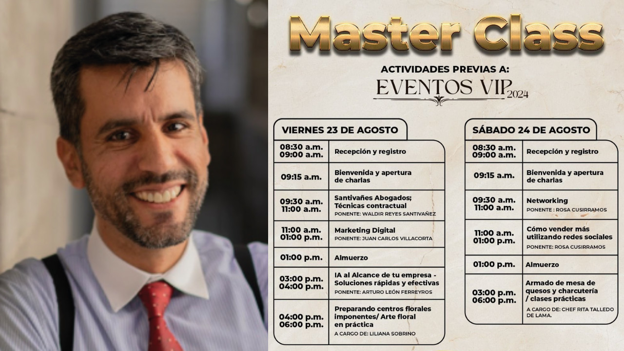 Eventos VIP 2024 vuelve con nuevas Master Class